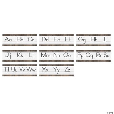 Chalkboard Brights Alphabet Line Bulletin Board Set - Walmart.com