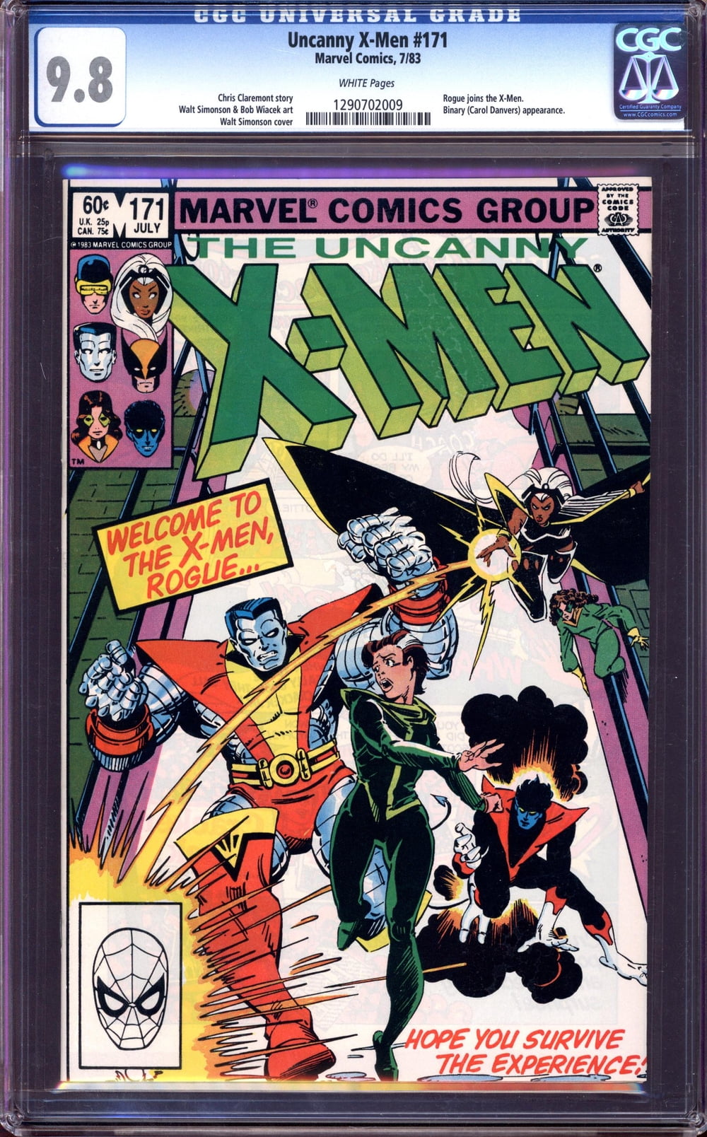 Uncanny X-Men #171 - CGC 9.8 Comic Book - Walmart.com
