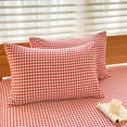 Red Gingham Queen Duvet Cover Set, Red Plaid Comforter Cover Set, 3 ...