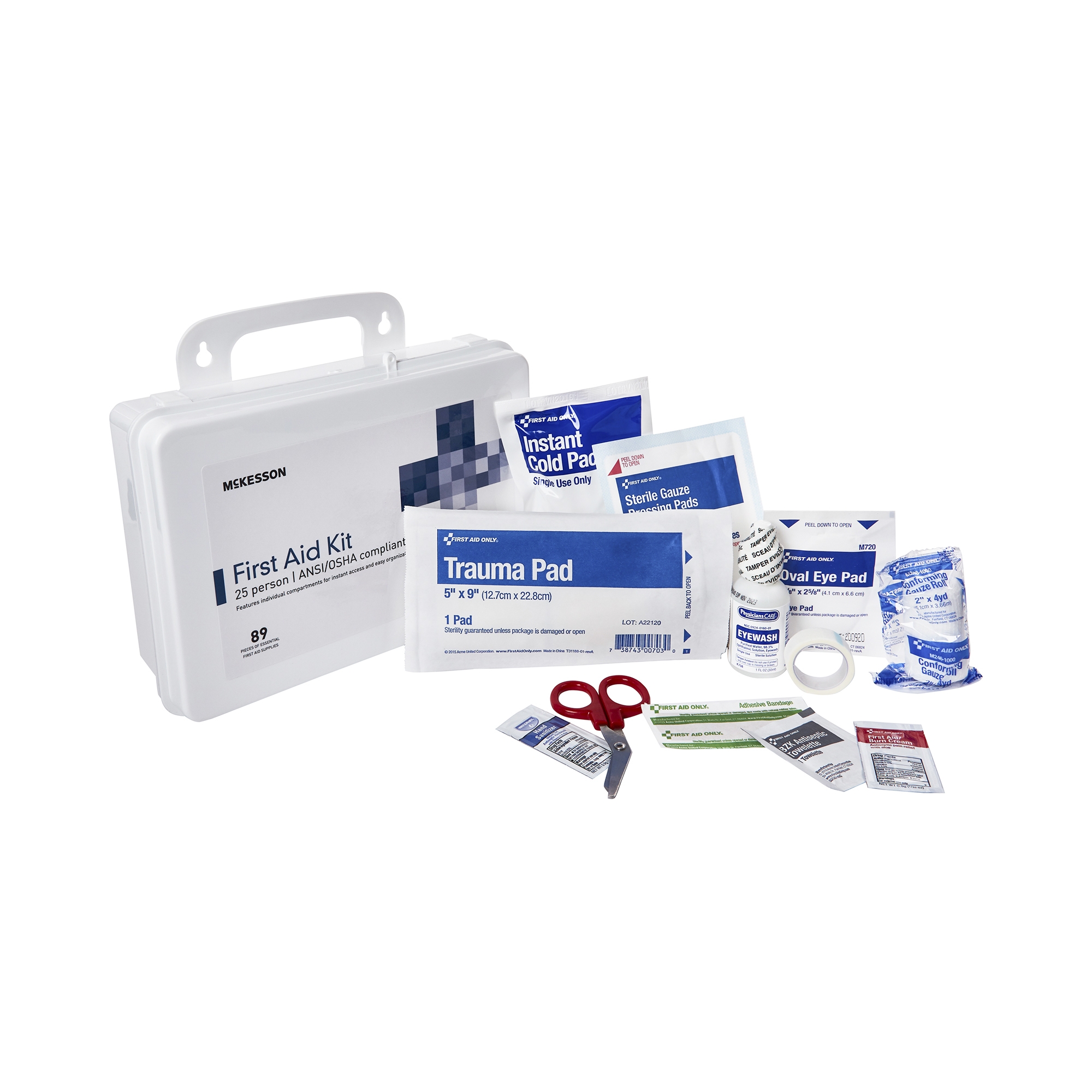 MooreBrand First Aid Kit 25 Person, 1 Count - Walmart.com