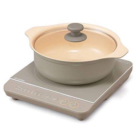 Iris Ohyama IH Cooking Heater Desktop 1400W Pot Set 2020 Model Brown IHKP-T3724-T | Walmart Canada