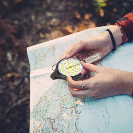 Map Measurer, Easy Operation Protable Magnetic Maps Gauge For Hiking ...