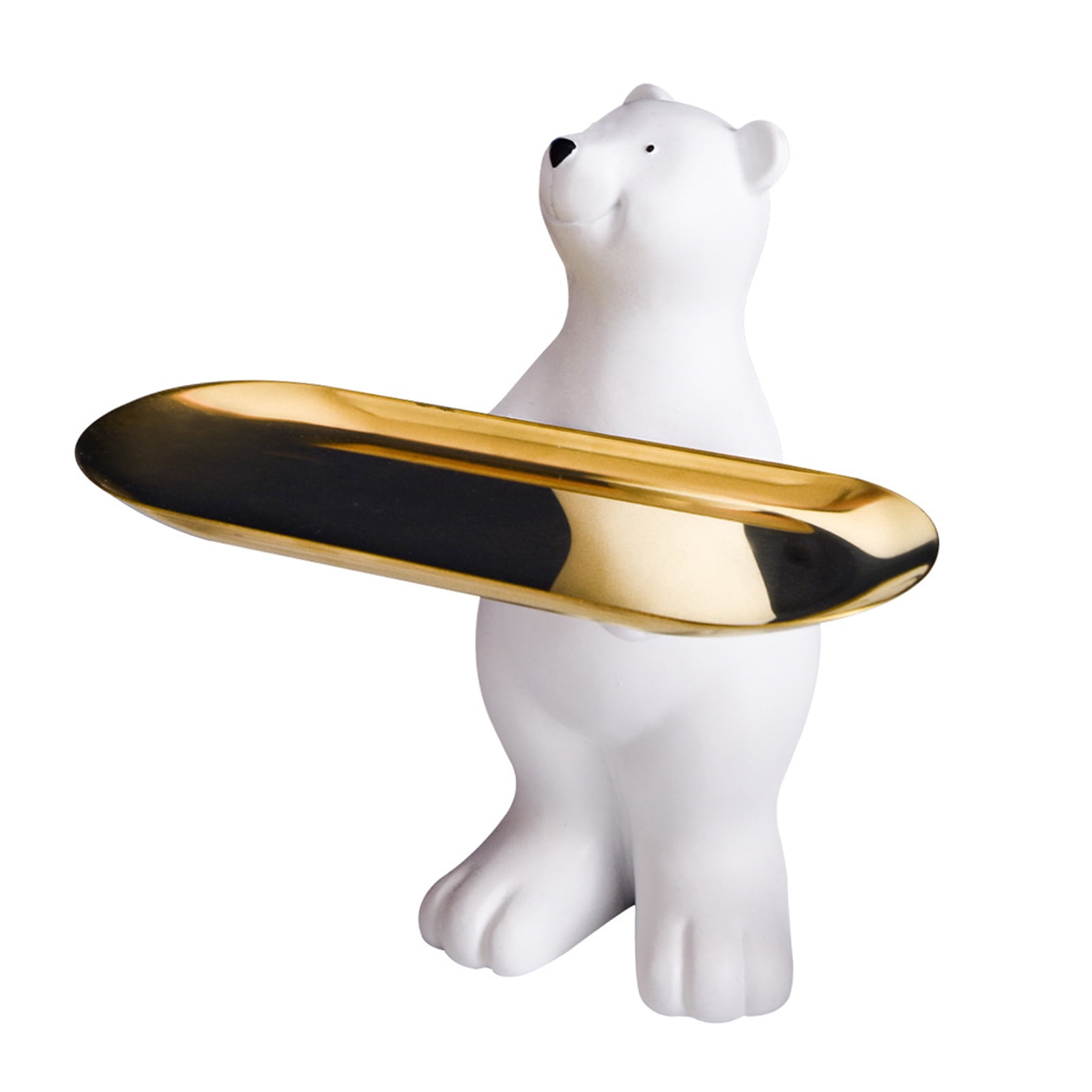 Bear Statue Organizer Tray Holder Serving Tray Bedroom Porch Decor ...