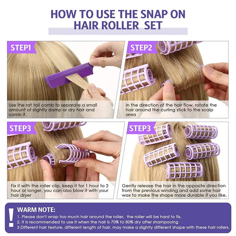 Hard Plastic Hair Rollers