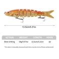 Wofarmy Multi Section Lure Bait Fish 13.5Cm Artificial Fishing Hard ...