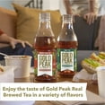 (2 pack) Gold Peak Real Brewed Tea Unsweetened, Black Iced Tea Drink ...