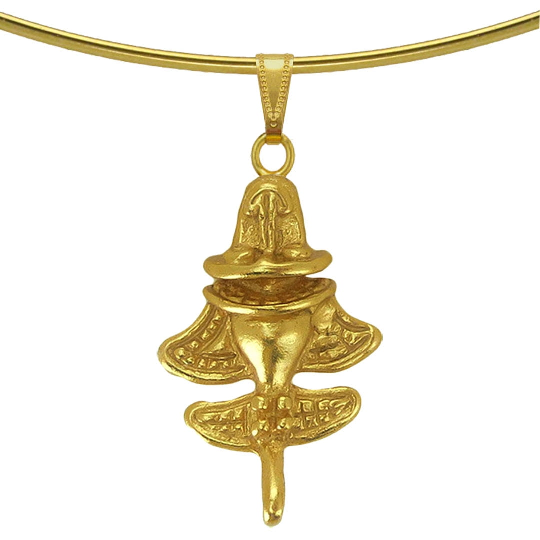 Across The Puddle, 24k Gold Plated Ancient Golden Jet-8 Omega Choker ...