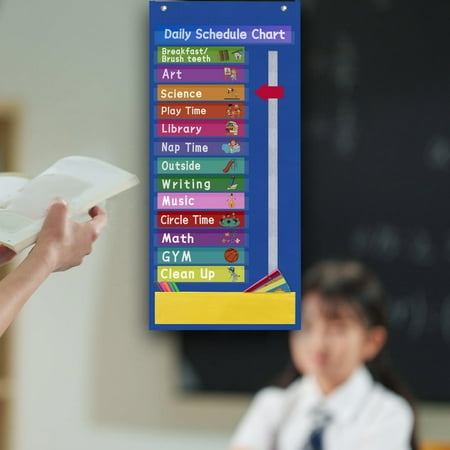 Daily Classroom Calendar Educational Charts Reminder Chart for Children ...
