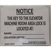 Star 1 (Star 1ST) Elevator Jamb Plate Sign with Braille and Raised ...