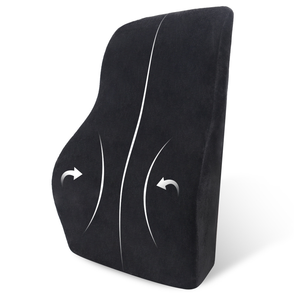 Almohada de apoyo lumbar de diseño contorneado, respaldo ergonómico de ...