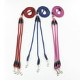 3 Way Dog Leash 3-in-1 Couplers Nylon Pet Traction Rope With Ergonomic ...