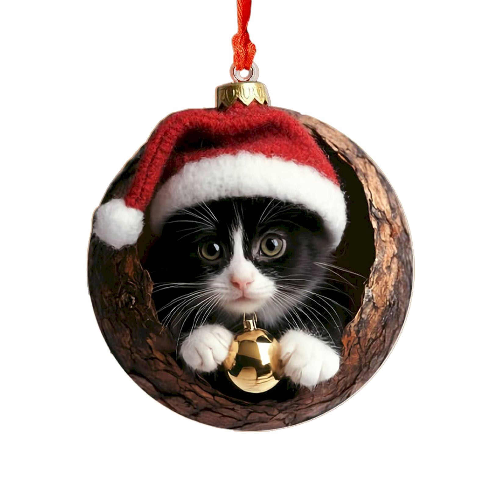 Click here for Maple Nest Christmas Gifts Christmas Tree Cute Cat... prices