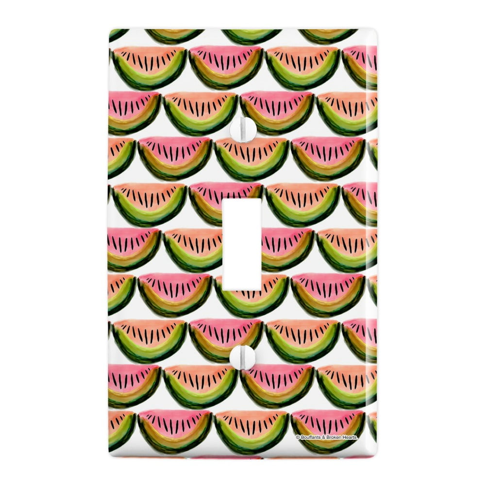 Watercolor Watermelons Plastic Wall Decor Toggle Light Switch Plate ...