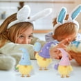 Easter Decorative Chick Figurine - Plush Yellow Chick With Pink Polka ...