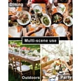Burnt Orange Grey Round Table Placemats Set of 4 Wedge Placemats ...