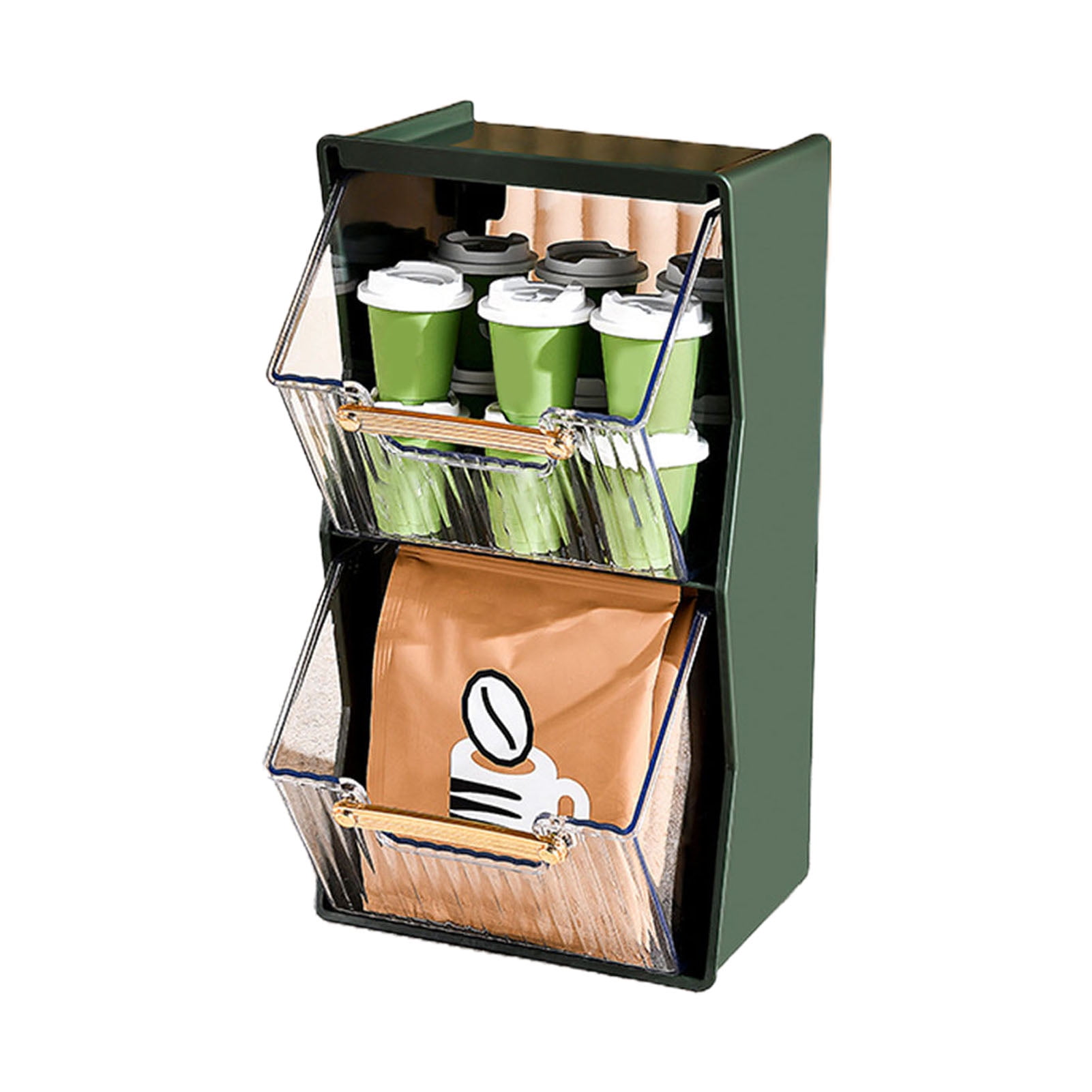 2-Tier Tea Bag Display Rack - Classified, Detachable, Large Capacity ...