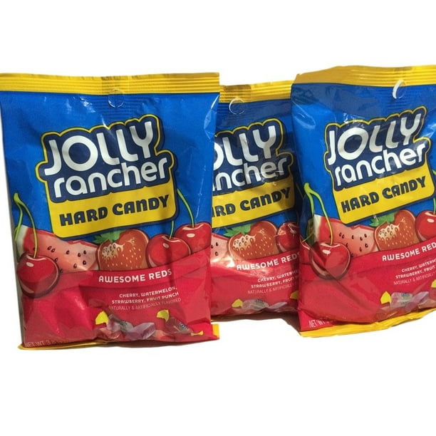 Jolly Rancher Hard Candy Awesome Reds, 3.8 Oz (Pack of 3) - Walmart.com