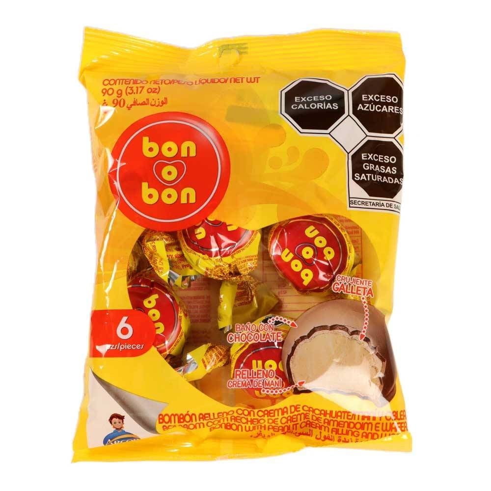 Bombón Bon o Bon relleno con crema de cacahuate 90 g | Walmart en línea