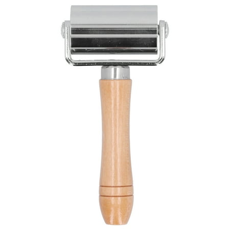 Leather Press Edge Roller, With Wood Handle Stainless Steel Leather ...