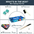 RayChee 27in Mini Pool Table Set, Tabletop Portable Billiards Game w ...