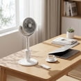 Adjustable Oscillating Air Circulator Fan with Remote Control, Quiet ...