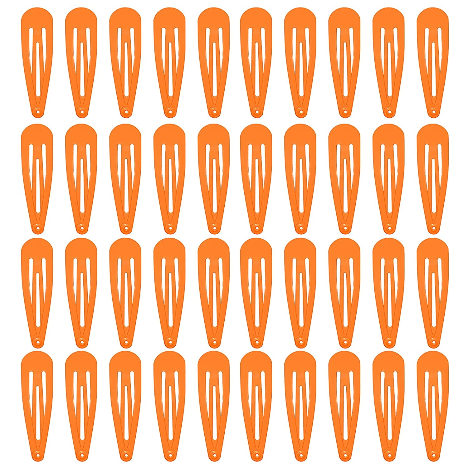 Click here for Unbranded 40 Counts Orange Color Metal Snap Hair C... prices