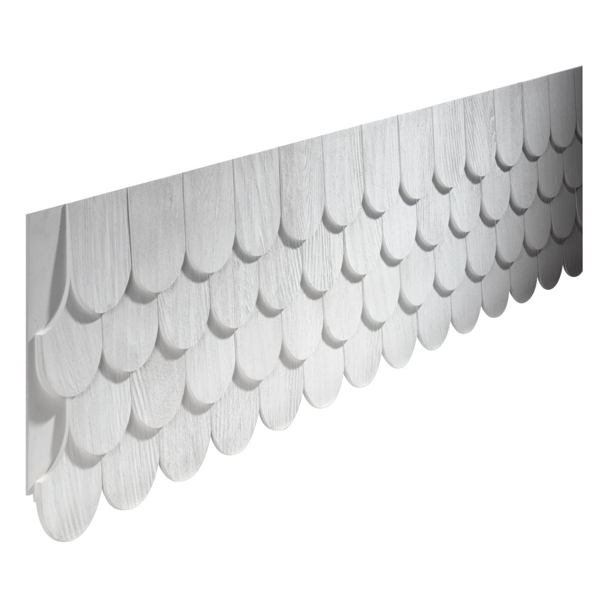 102 1/8"L x 16 13/16"H x 3/4"P Round Fish Scale Panel - Walmart.com