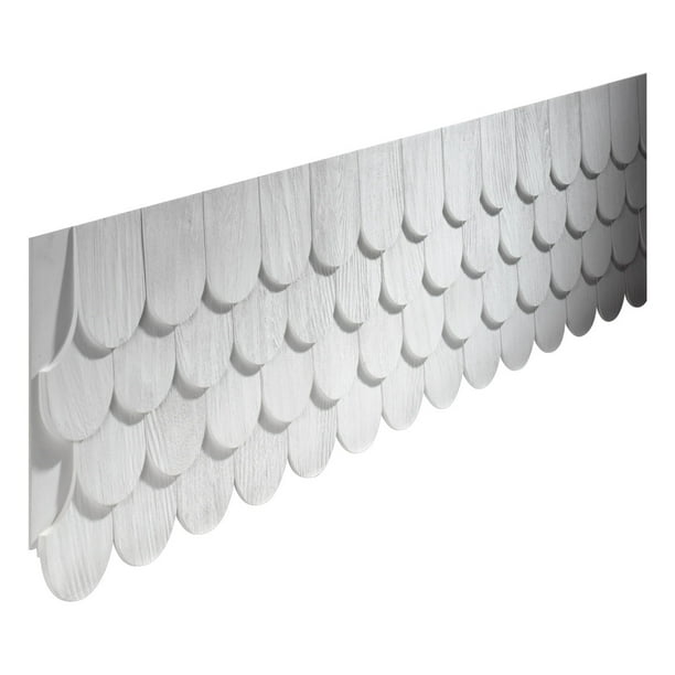 102 1/8"L x 16 13/16"H x 3/4"P Round Fish Scale Panel - Walmart.com