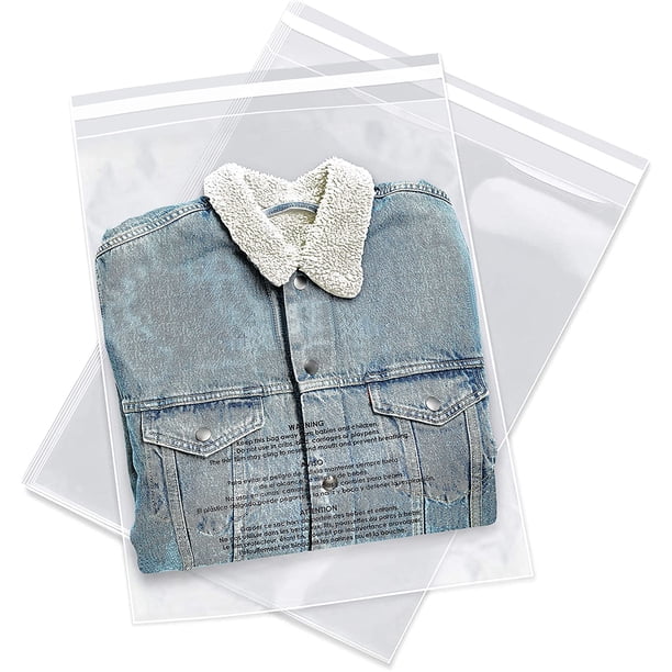 Spartan Industrial - 18” X 24” (100 Count) Self Seal Clear Poly Bags ...