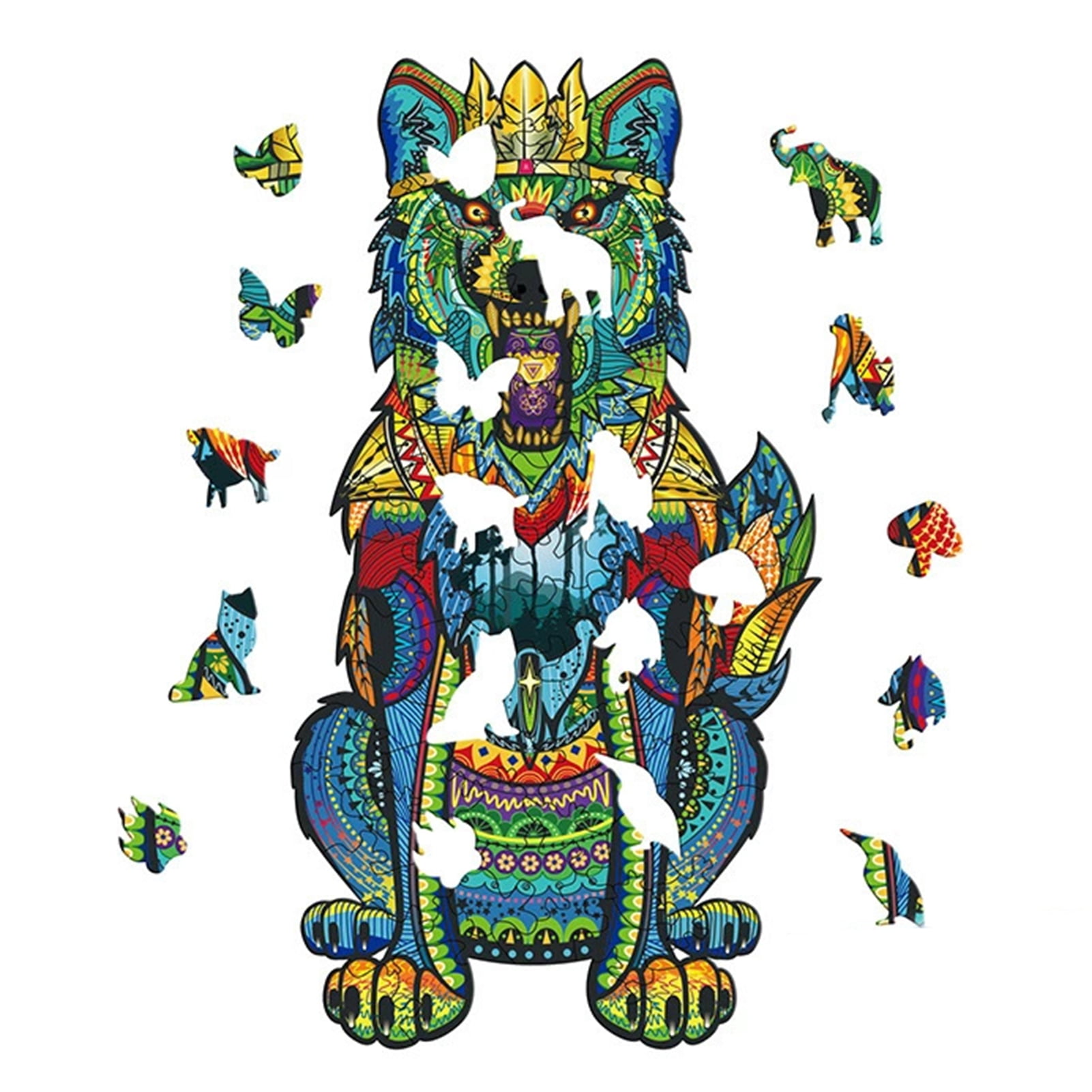 Click here for Pepisky Wooden Puzzle Lottomr Cutting Irregular 3d... prices