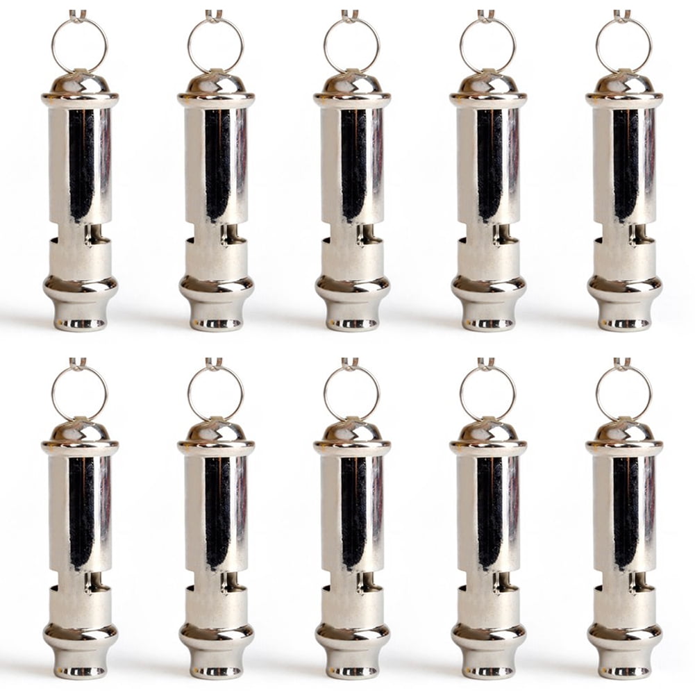 GOGO 100 Pcs Metal Police Whistle Scout Guide Whistles Emergency ...