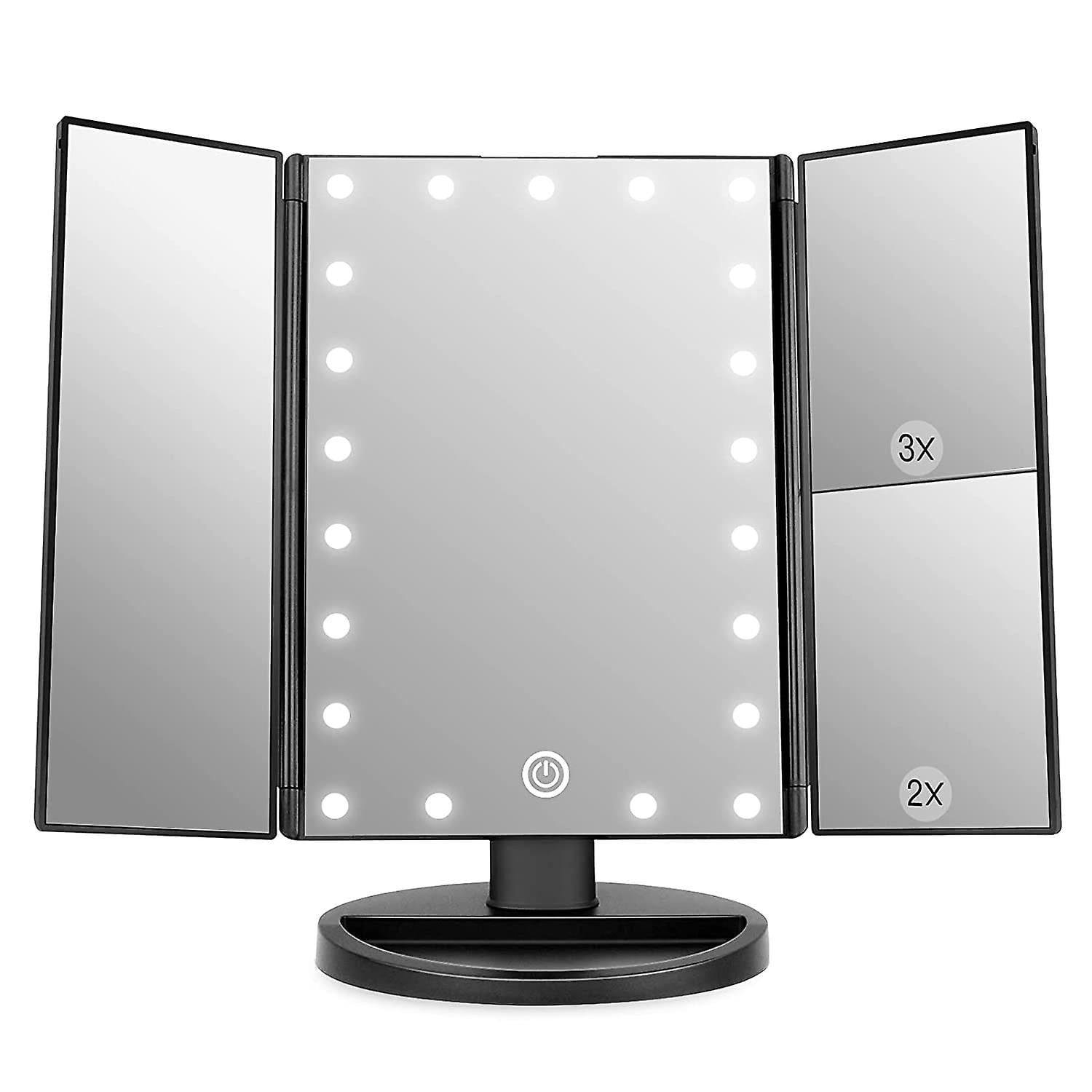 Click here for Lighted Makeup Mirror With 22 Led Lights  Trifold... prices