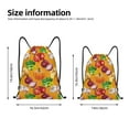 Drawstring Backpack, cucumber onion Potato Light Waterproof Sports Gym ...
