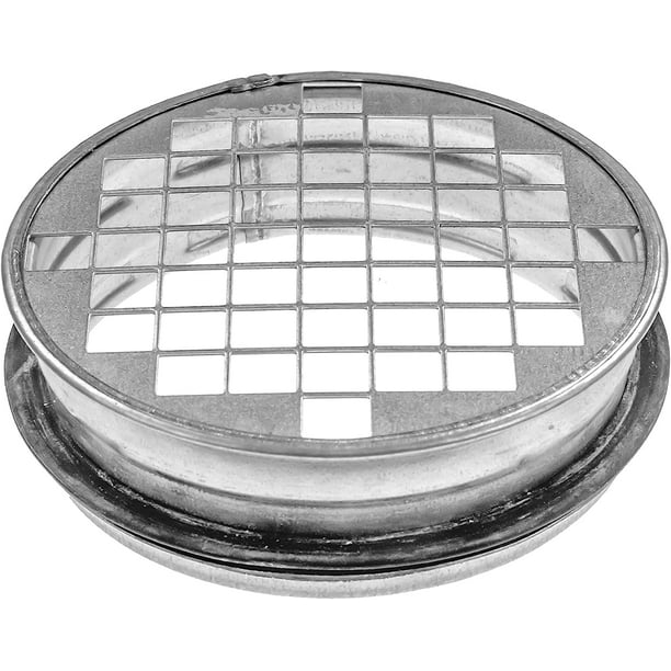 SURJDE 5" Inch (net 3/8" x 3/8" In) Steel Mesh Duct End Cap with Rubber ...
