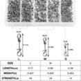 BESTSKY 150-Pack Fly Fishing Snaps Twist Clips,3 Sizes Stainless Steel ...