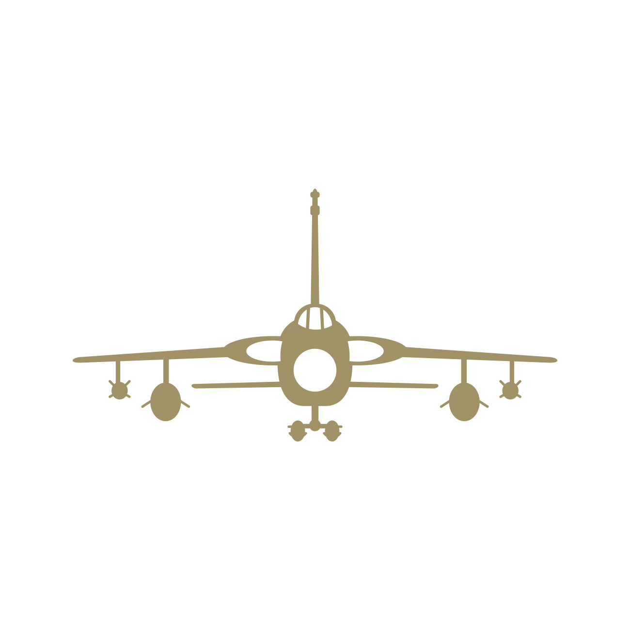 Front View F-105 Thunderchief Sticker Decal Die Cut - Self Adhesive ...