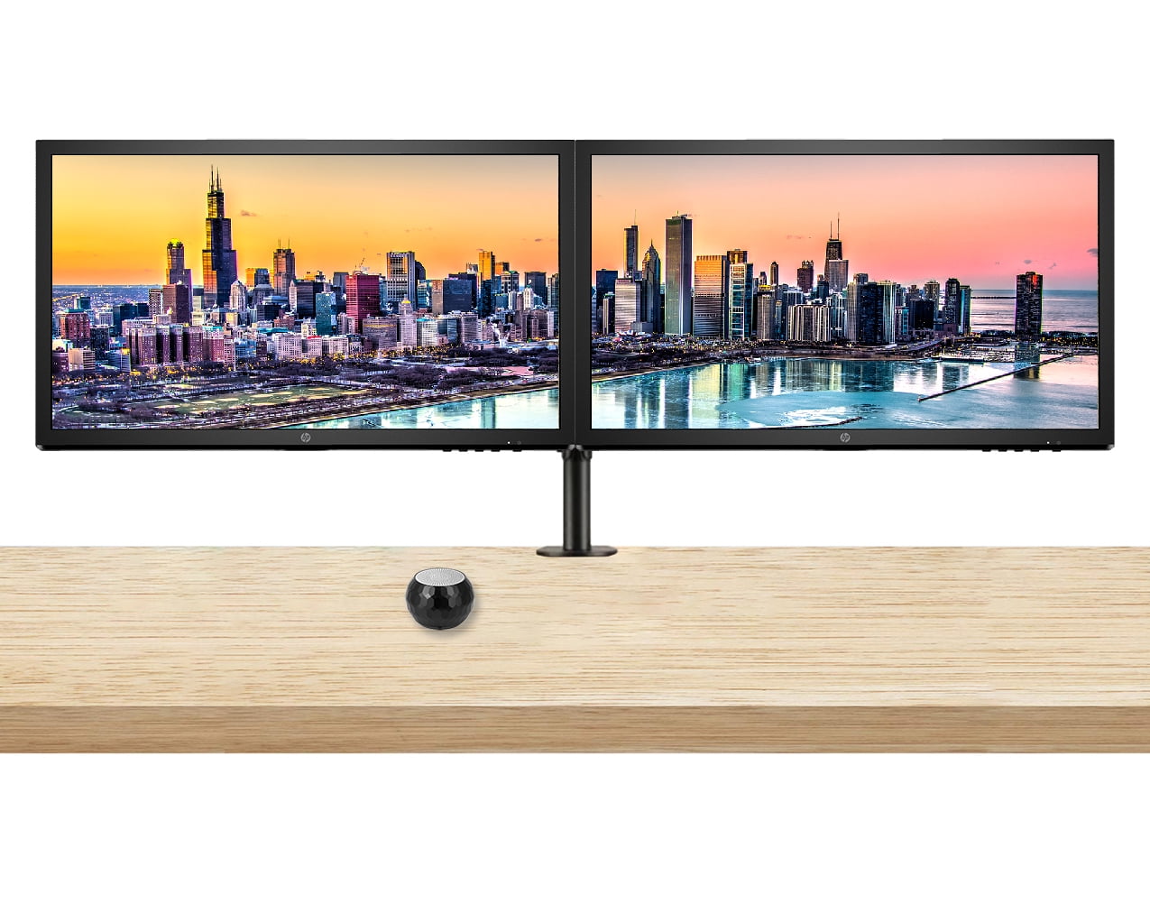 HP V24 24 inch TN Full HD 1920 x 1080 LED Backlit LCD Monitor 2-Pack ...