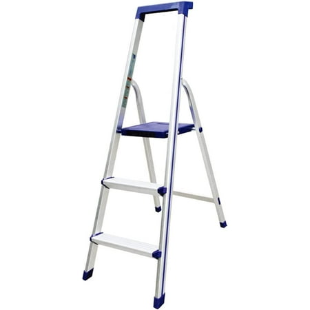 Step ladders Foldable 3 Step Ladder Aluminum Lightweight Ladder Folding ...
