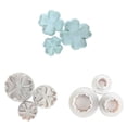 3 Pack Biscuit Mold Flower Shaped Cookie 3D Stereo Pressing Type Moulds ...