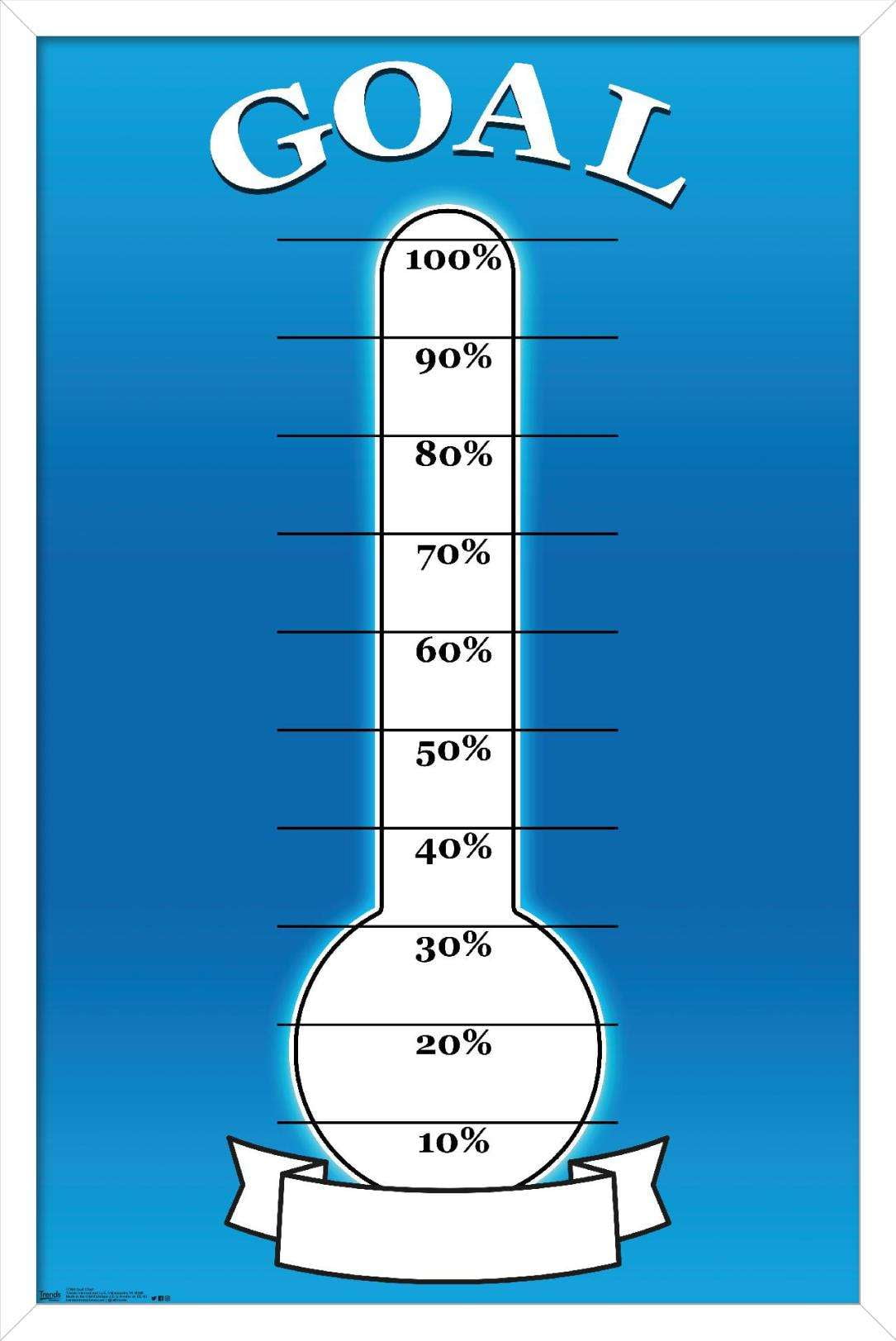 Goal Chart Wall Poster, 14.725" x 22.375", Framed - Walmart.com