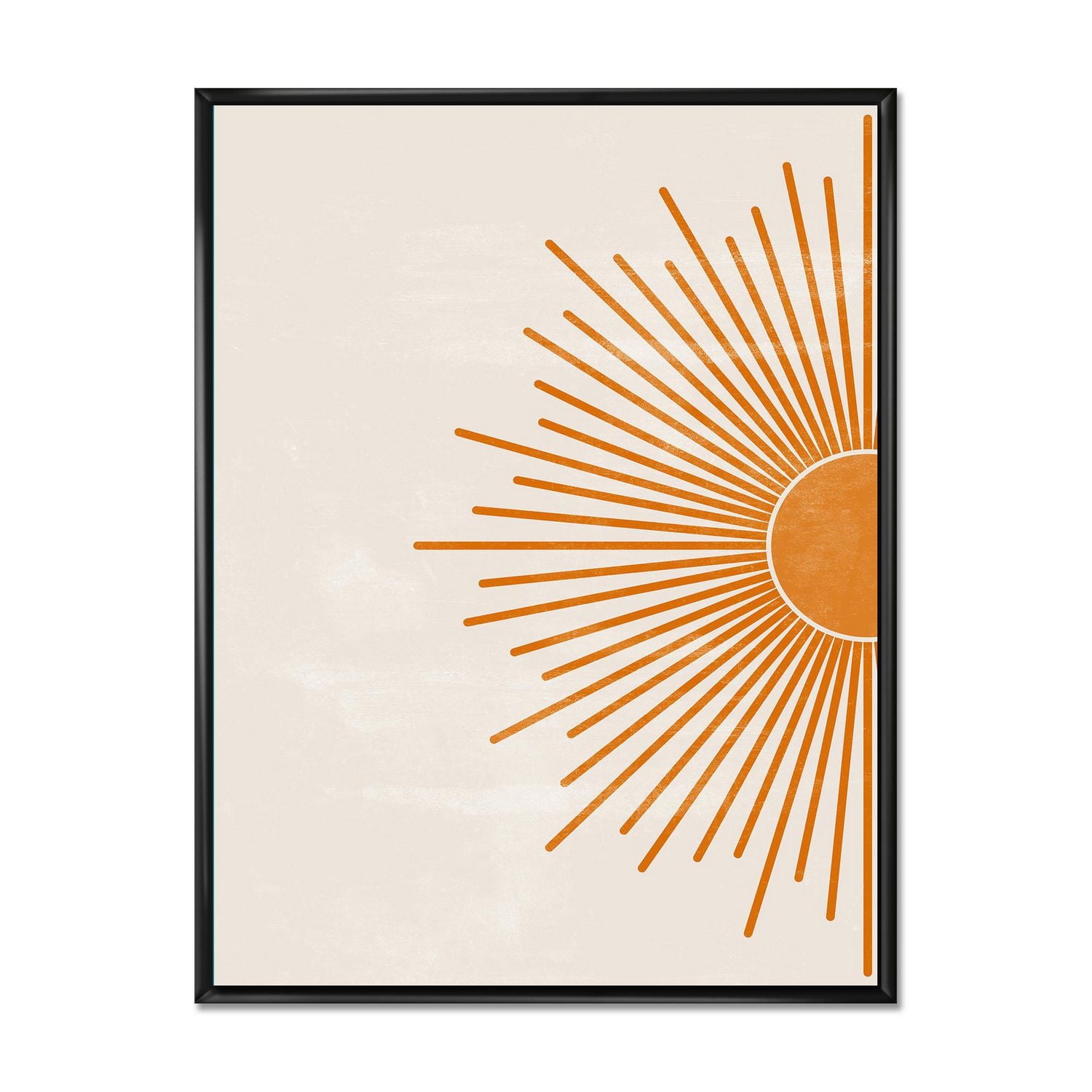 Click here for Designart Orange Sun Print I Float Frame Wall Art... prices