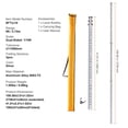 9ft Aluminum Leveling Rod, 3-Section Telescopic Survey Stick with ...