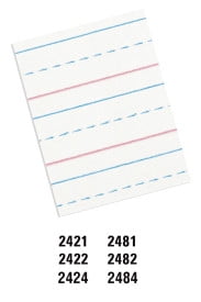 Pacon Handwriting Paper Tablet, Grades 2 & 3, Ruled Short, 8′ x 10.5 ...