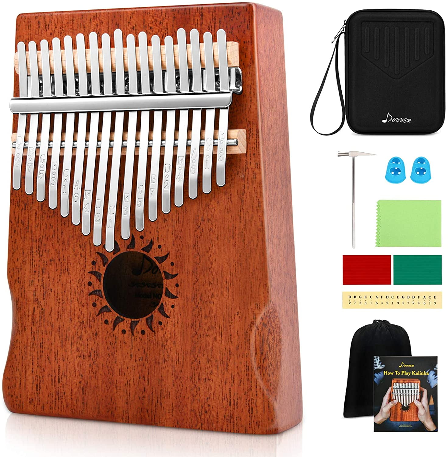 Donner Kalimba Thumb Piano 17 Keys - Portable Nepal | Ubuy