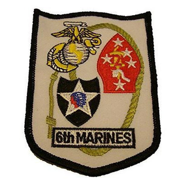 USMC 6TH MARINES SIXTH MARINE REGIMENT PATCH INDIANHEAD EGA EAGLE GLOBE ...