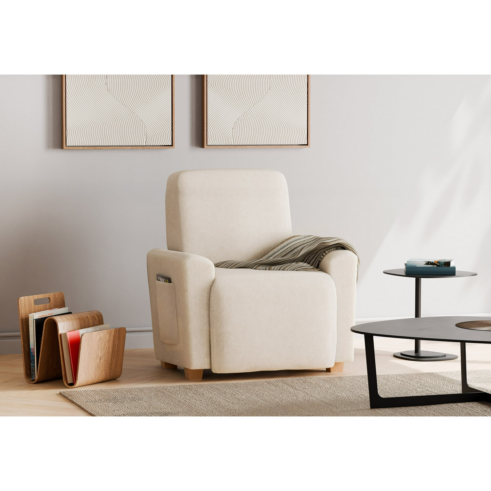 Click here for Smart Fit Herringbone Stretch-To-Fit Fabric Reclin... prices