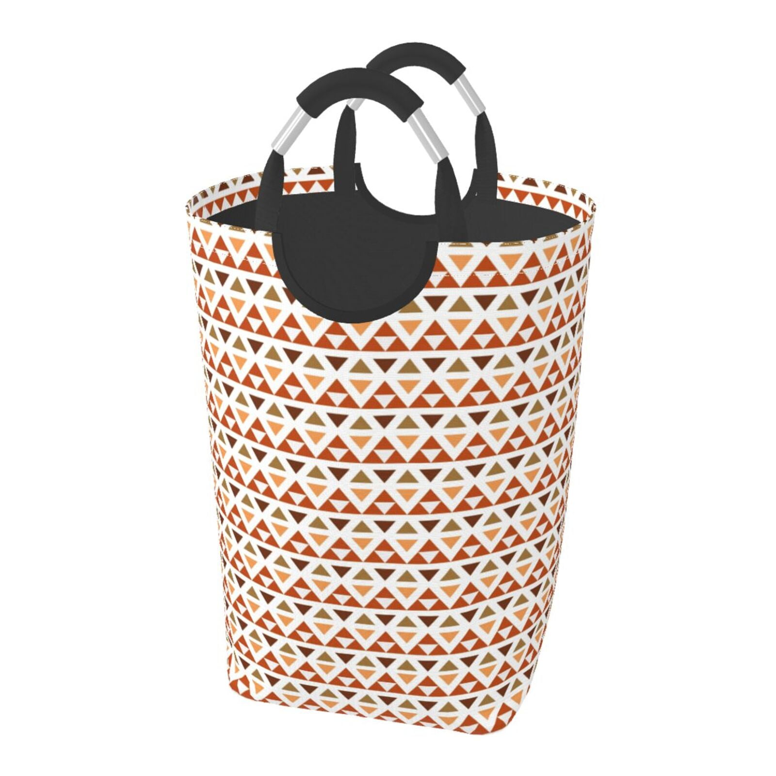 XMXT Large Collapsible Laundry Hamper, Colorful Triangle Prints Laundry ...