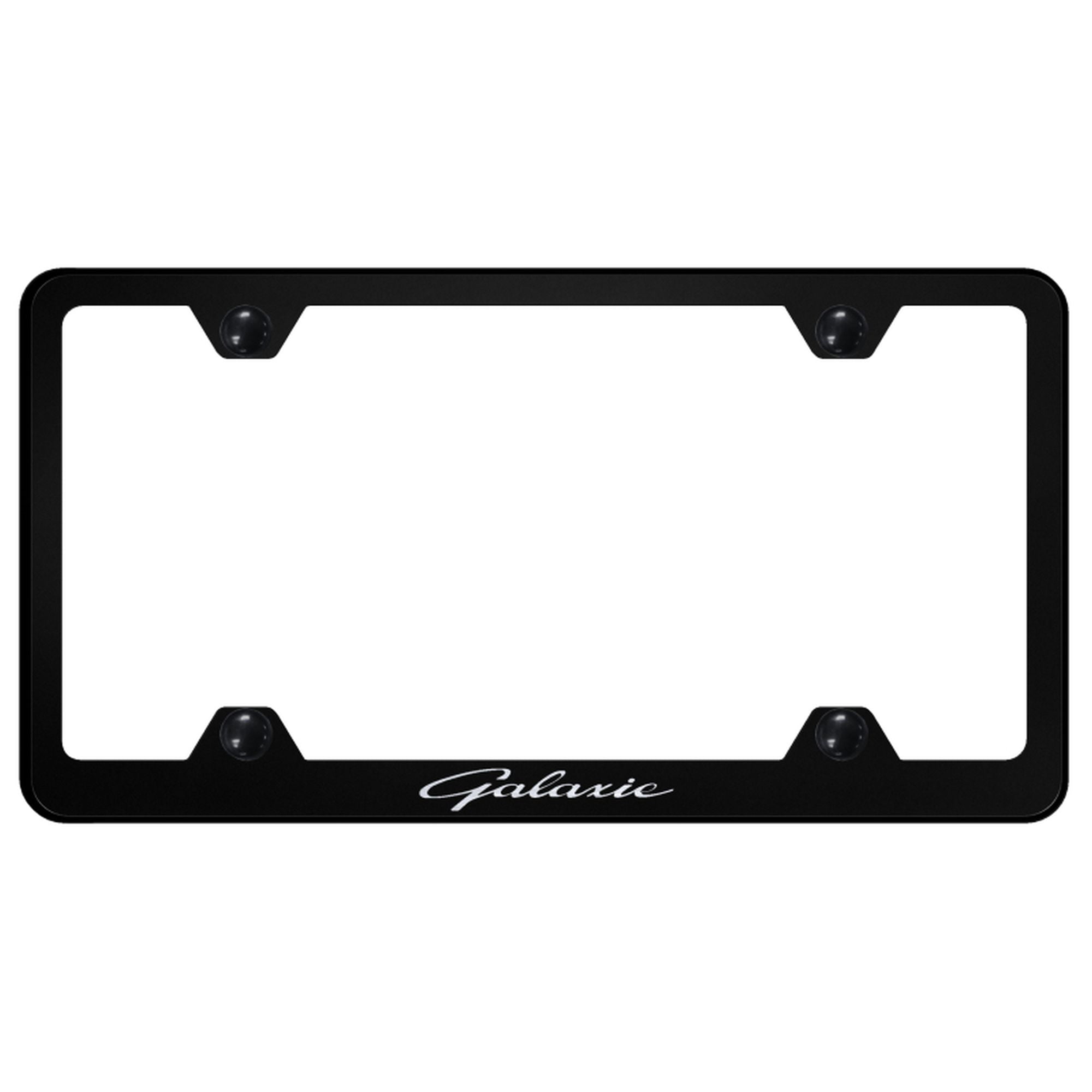 Ford Galaxie Laser Etched Logo Wide Body License Plate Frame (Black ...
