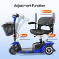 3 Wheel Mobility Scooter, Foldable Electric Powered Wheelchair Device ...