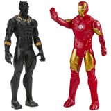 [BUNDLE 2-PACK] - Marvel 6-inch Action Figures - Iron Man and Black ...